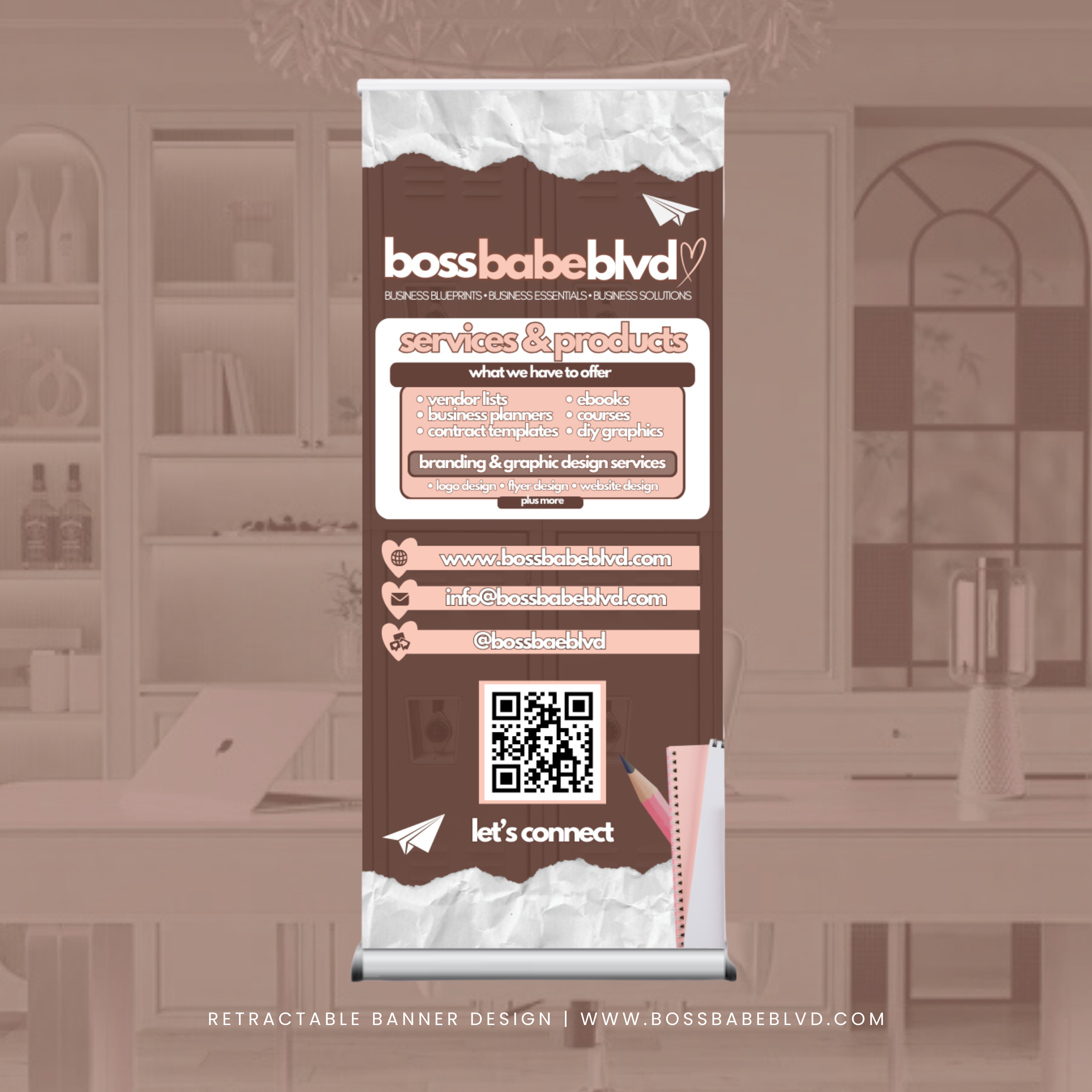 Professional Retractable Banner Design for Any Business Niche – Boss ...